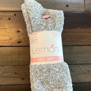 Lemon | Accessories | New Lemon Cozy Soft Ladies Casual Crew Socks 4pk ...
